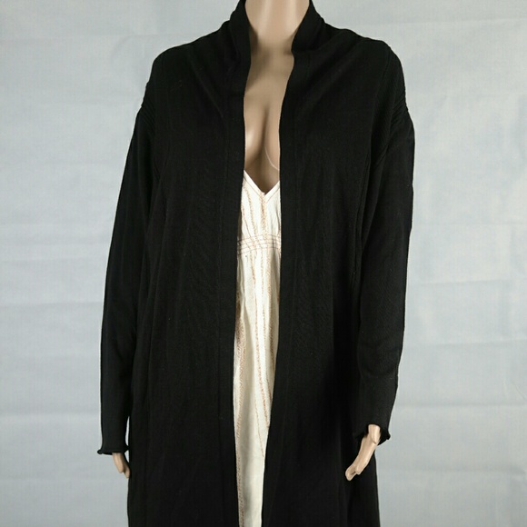 Max Studio | Sweaters | Nwt Max Studio Size L Long Black Cardigan ...